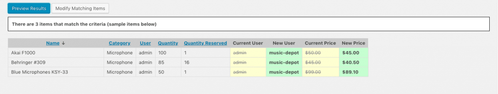 Update Quickly with Bulk Item Management - WP Inventory Manager